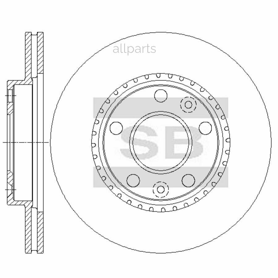 SANGSIN BRAKE SD3092 Диск тормозной Hi-Q RENAULT DUSTER HS 01/11