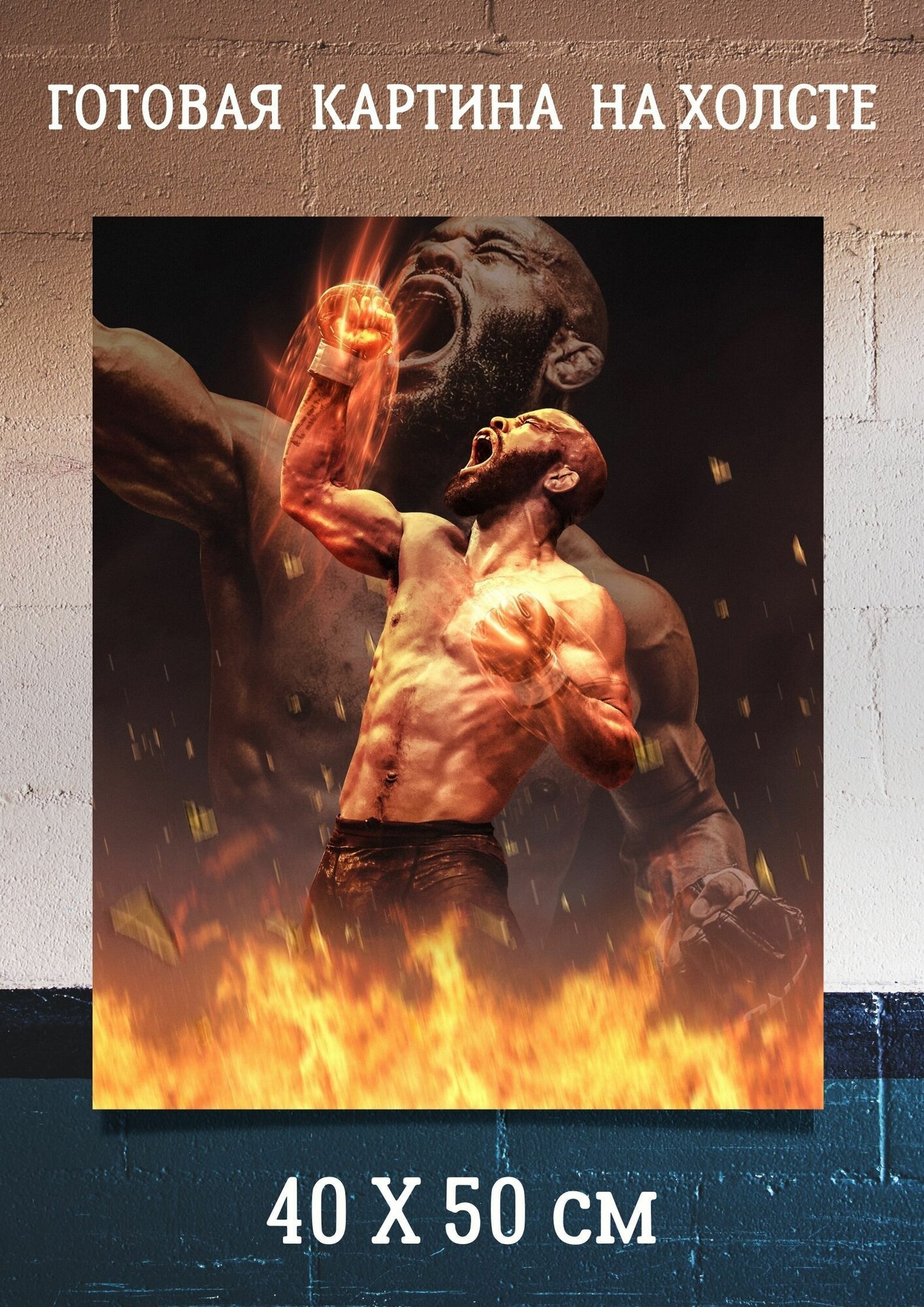 Картина на стену для интерьера "Демитриус Джонсон" Юфс Demetrious Johnson