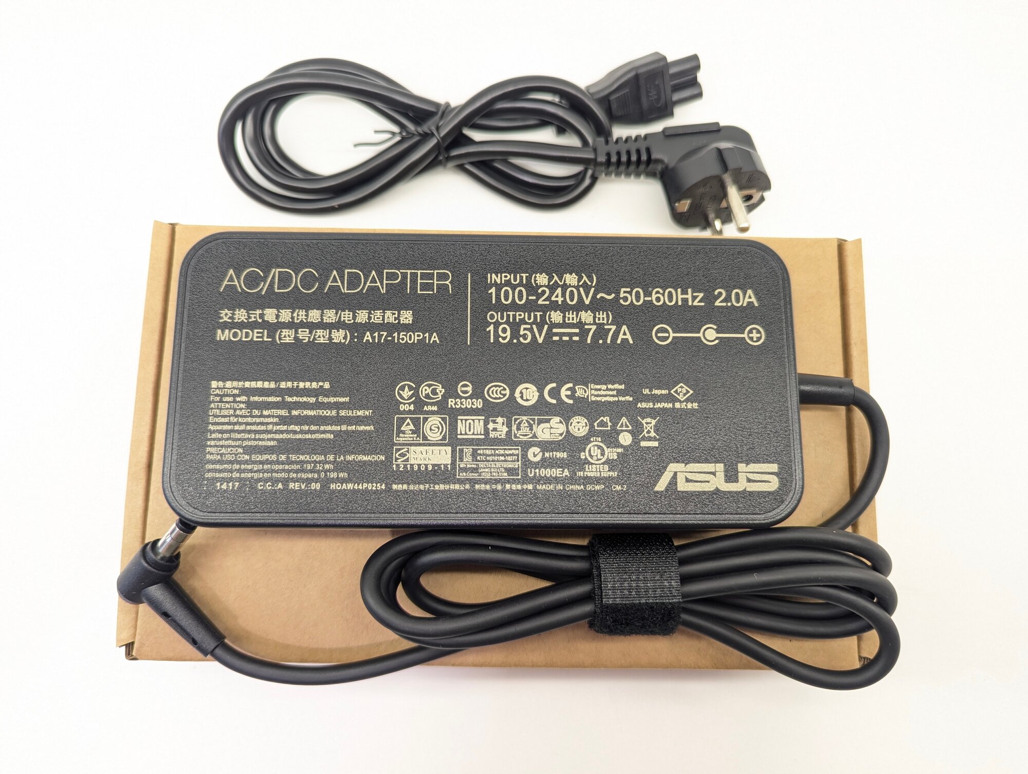 Блок питания ADP-150NB Asus 19.5V 7.7A 150W штекер 5.5x2.5 зарядка для Асус G53SX, G71G, G71Gx, G73JH, G73S, G74, G74S, G74SX, VX7