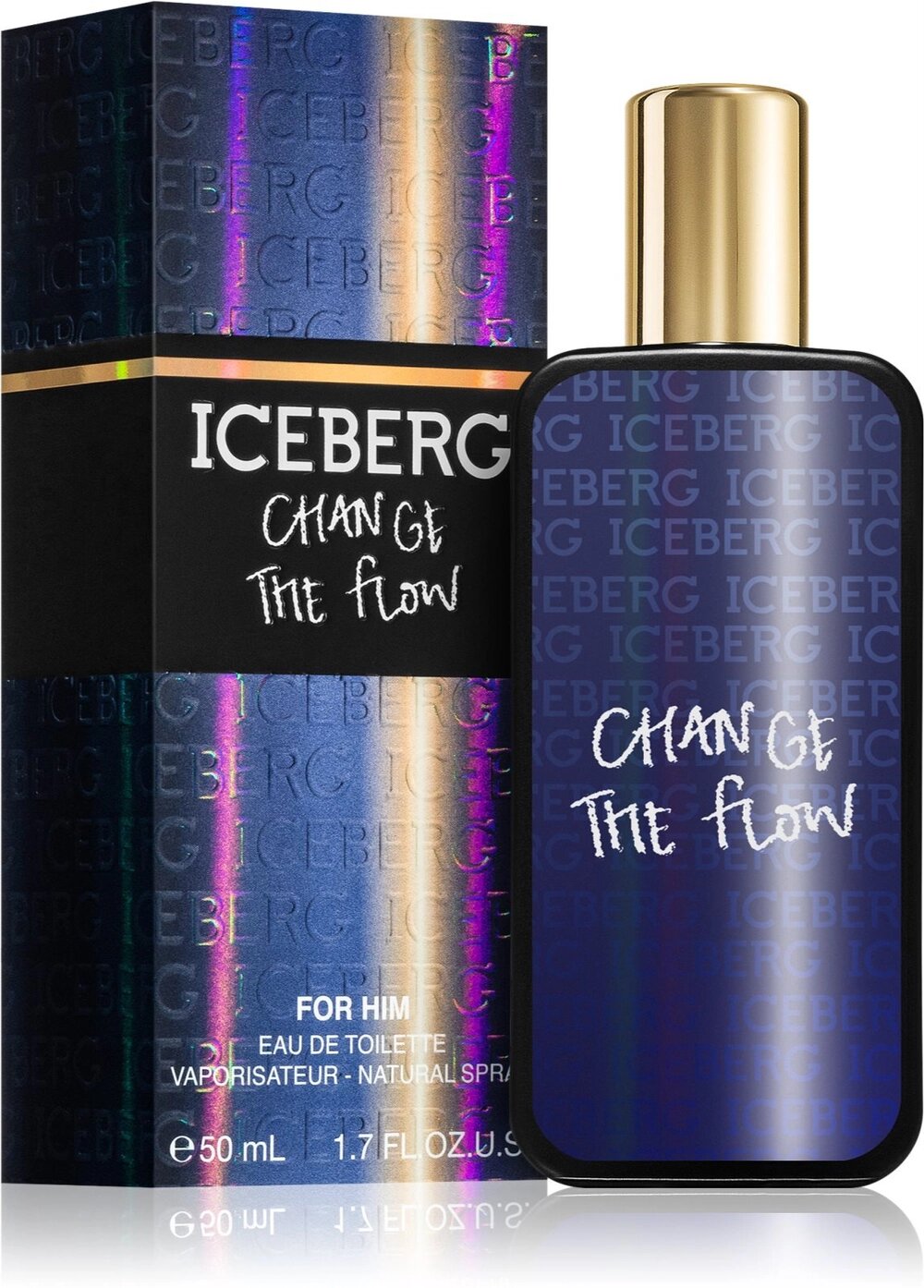 Туалетная вода Iceberg "Change The Flow", мужская, древесно-пряная, 50 мл