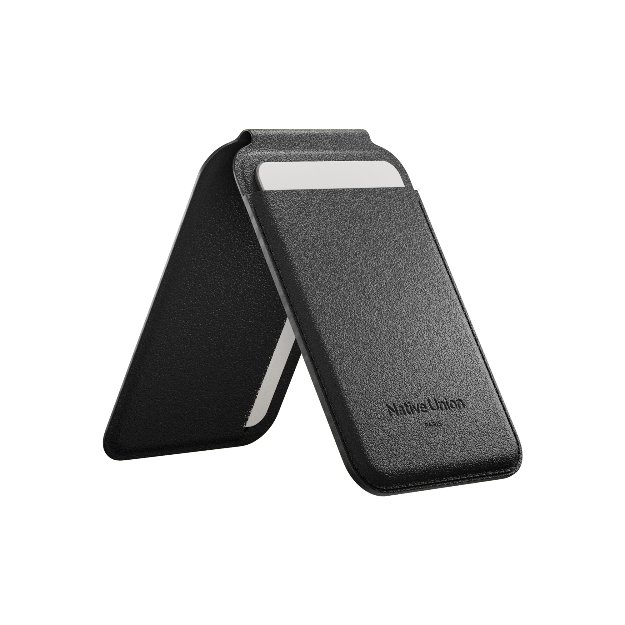 Картхолдер магнитный для пластиковых карт Native Union Active Wallet Stand цвет: черный
