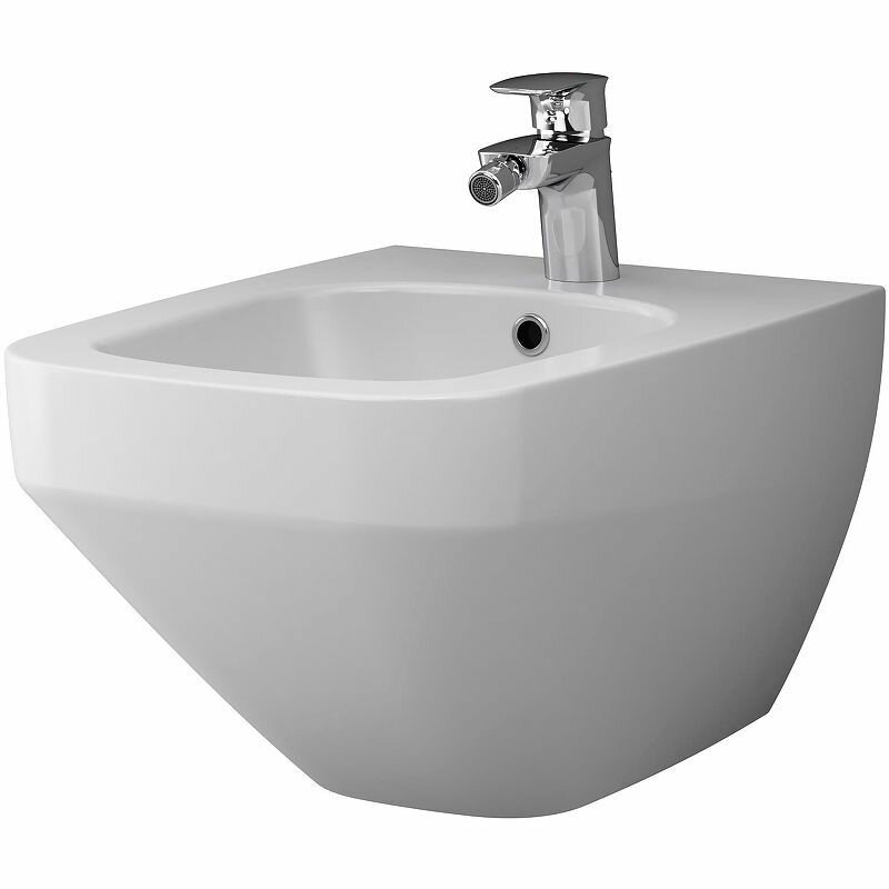 Биде Am.Pm Inspire V2, белое, подвесной, стекловидный фарфор, 39x31x55 см C50A3411WH