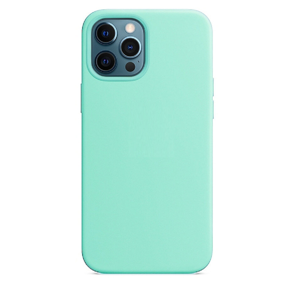 Силиконовый чехол на iPhone 14 PRO MAX (на айфон 14 про макс), бирюзовый