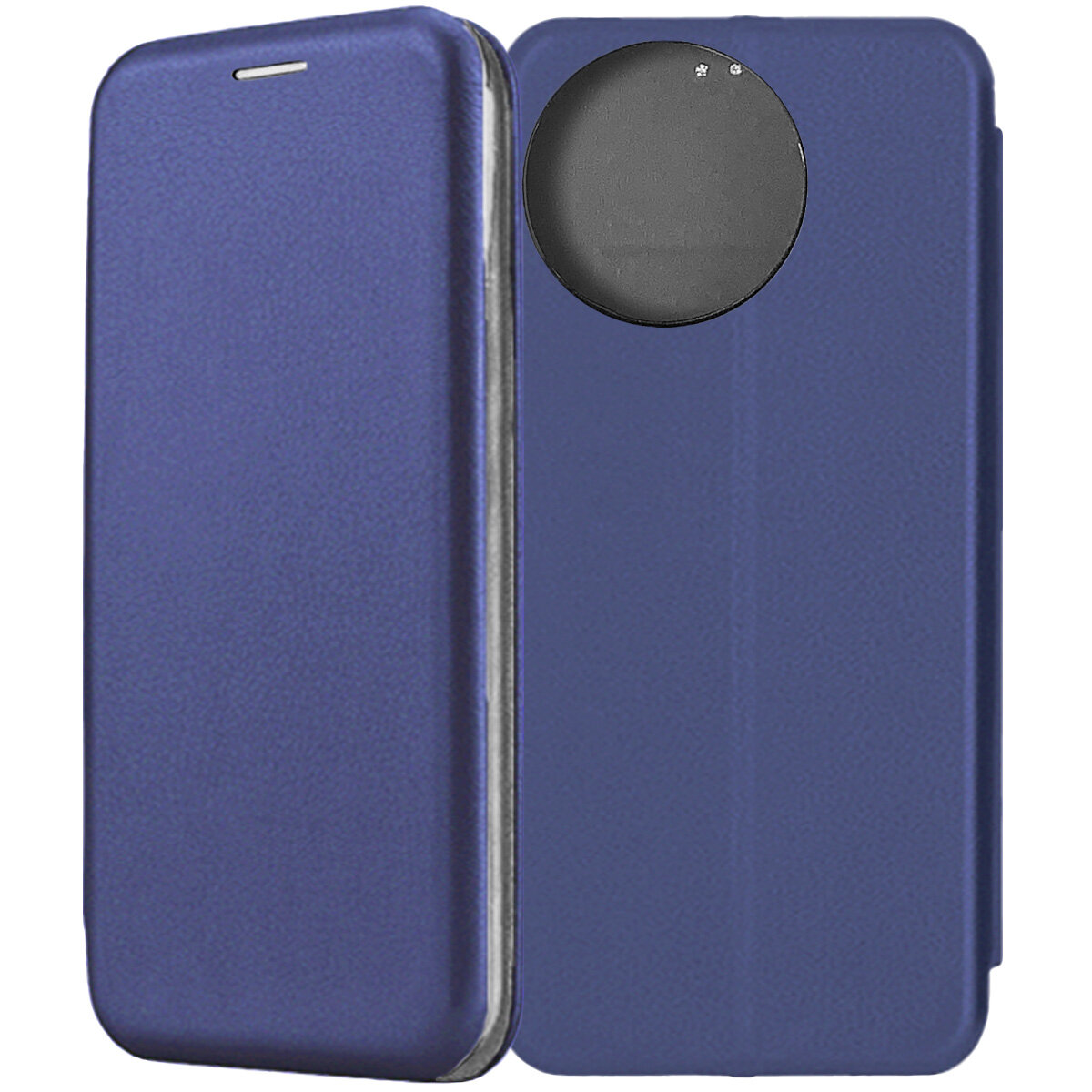 Чехол для Realme 11 синий / книжка, подставка, отделение для карт