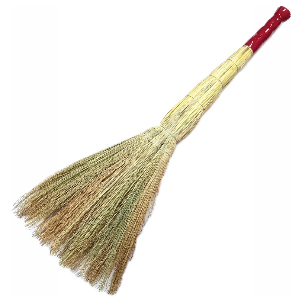 Веник 3-х лучевой IMPERA проволока, ручка в пленке, сорго 700006 прочной конструкции