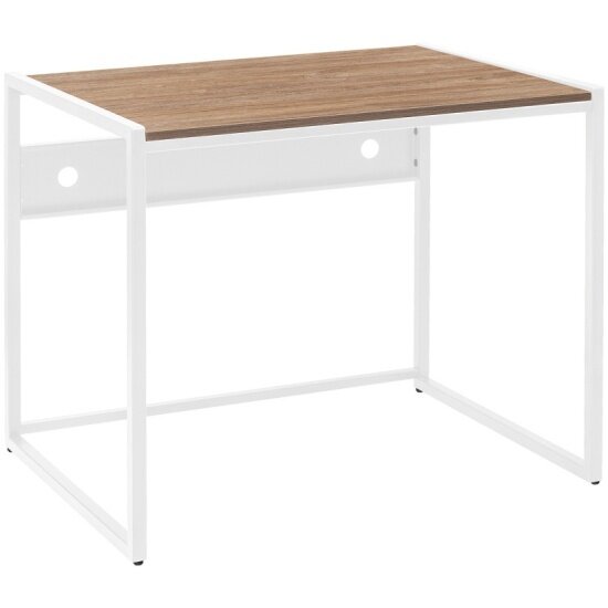 Стол письменный модульный Greenween Rimini, белый, ЛДСП Дуб Канзас, 90*65*75