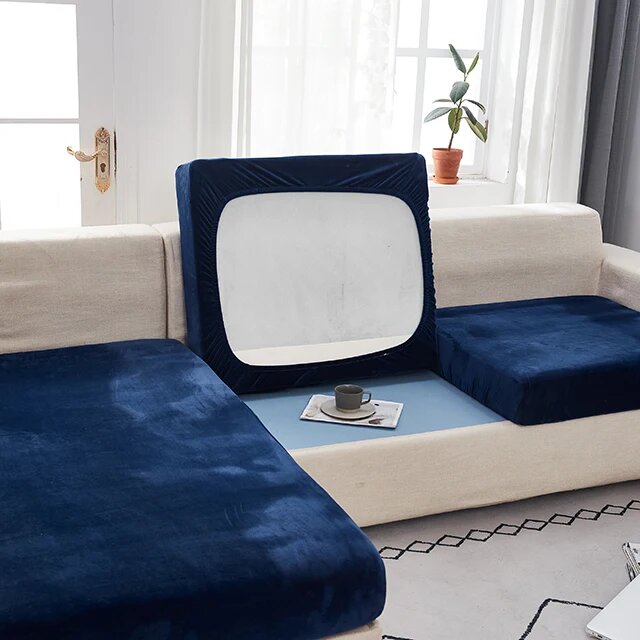 Чехлы для дивана BRHUIXUE Plus Size (XL)-1pc, Темно-синий, Navy