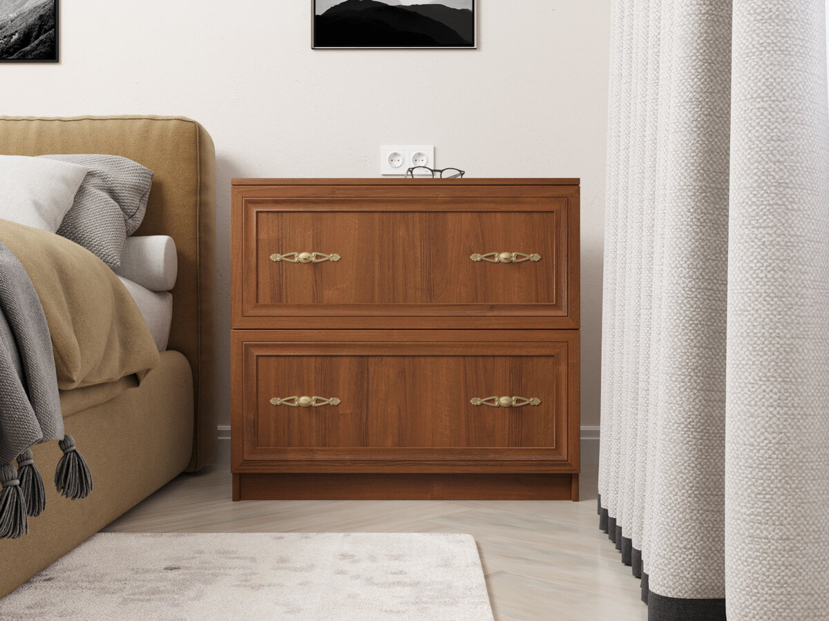 Комод Карлос-024 Орех Экко для одежды 80*74.5*45