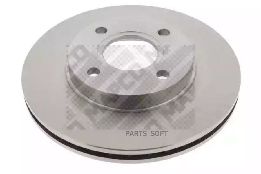 MAPCO 15826 Диск тормозной передний FORD FIESTA V (JH_ JD_) 1.4 16V FOCUS I (DAW DBW) 1.6 16V MAZDA 2 (DY) 1 ()