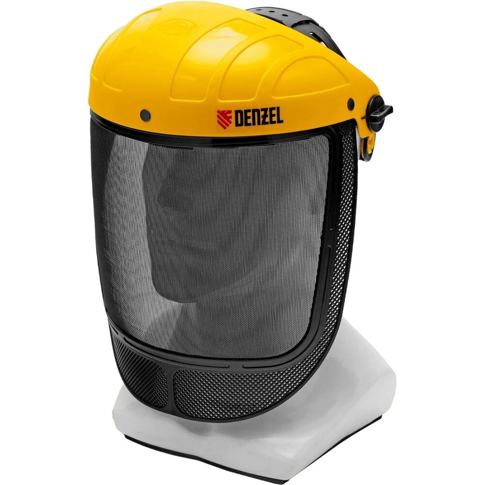 Щиток защитный лицевой с сеткой Denzel "свона" НС-01 "люкс" плавная регулировка, храповик