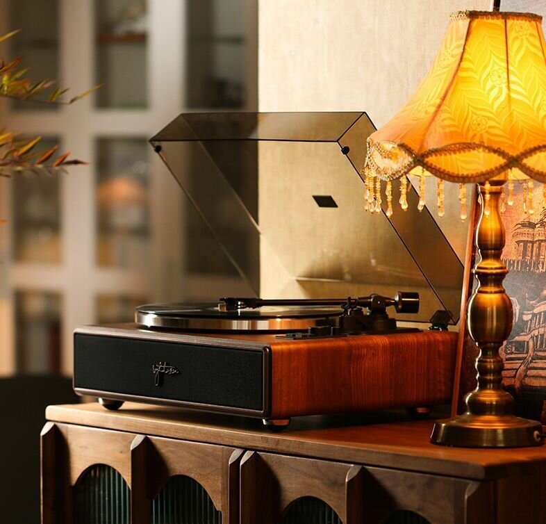 Проигрыватель виниловых пластинок, ретро, Bluetooth