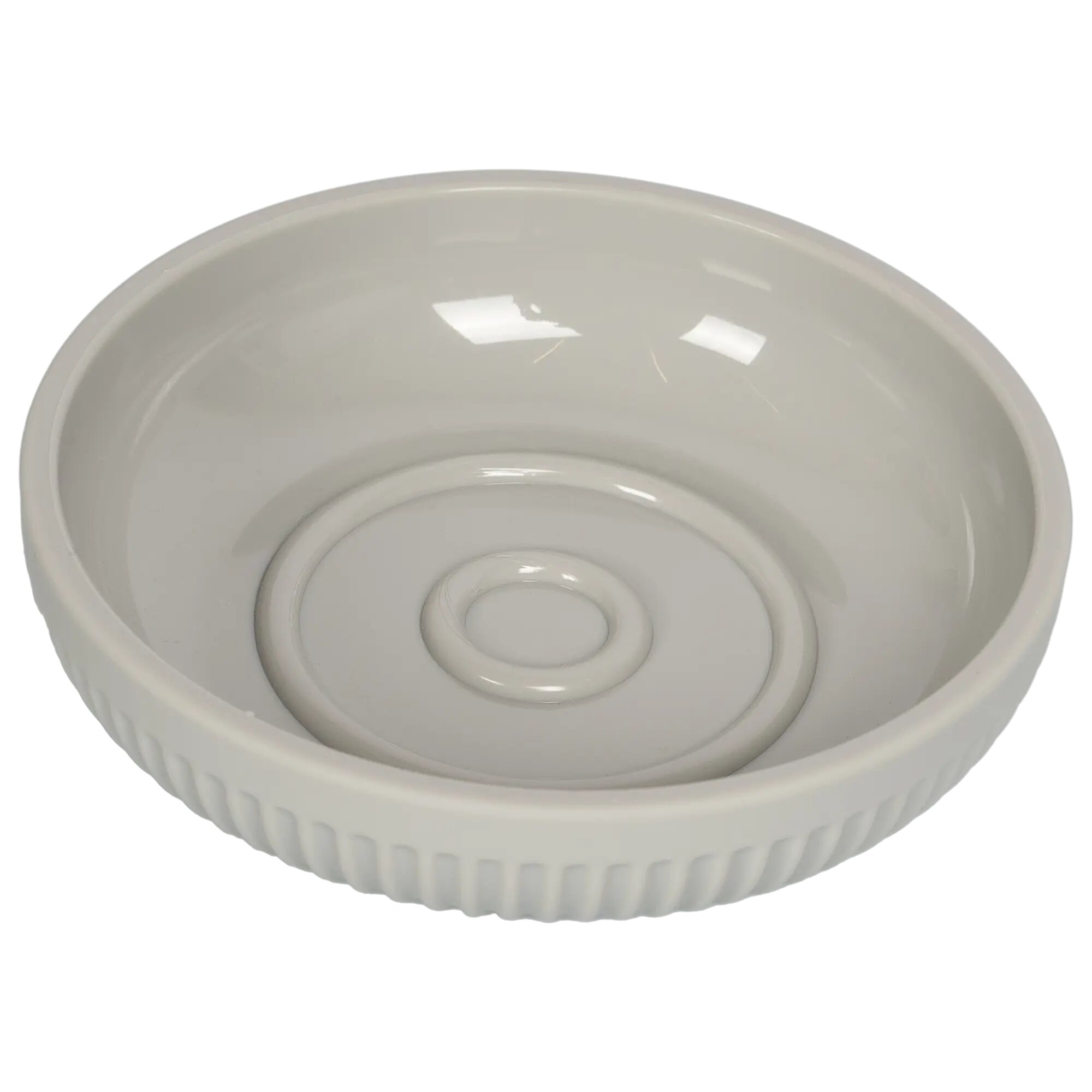 Swensa Noor SWP-2403-GRY-04 мыльница из пластика серого цвета для ванной комнаты