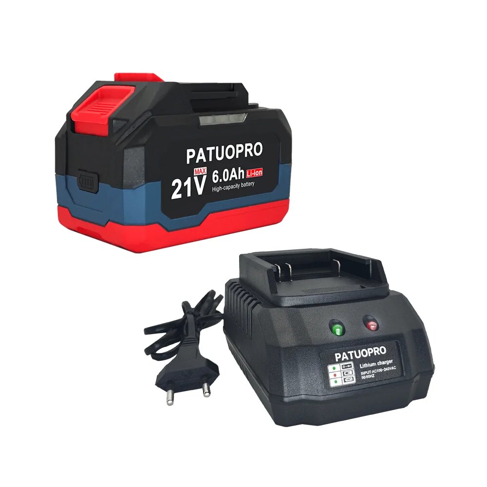 Литиевая батарея PATUOPRO для Makita 18В 2.0/4.0/6.0 Ач 1-6.0Ah And Charger