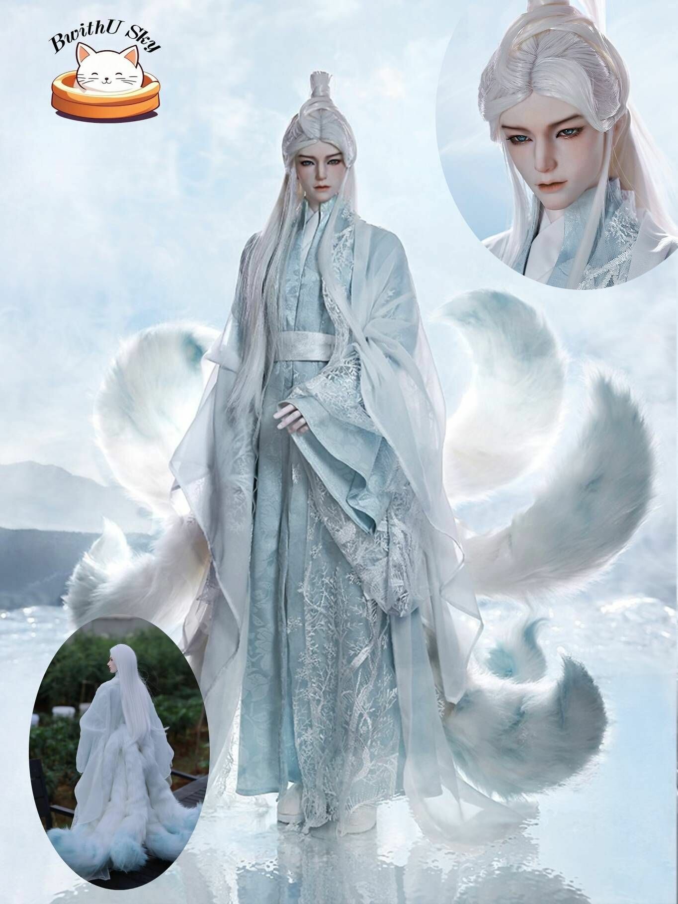 Кукла BwithU BaiHu, коллекционная, в китайском стиле, пластик, 74,5см