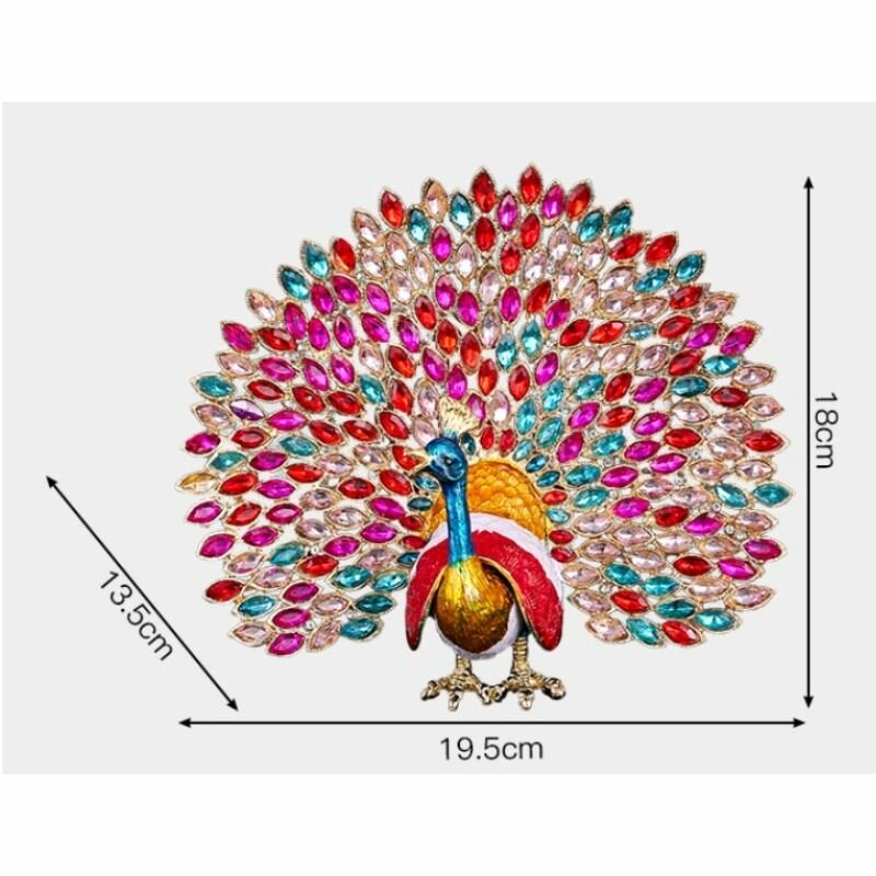Статуэтка Павлин яйцо-шкатулка в стиле Фаберже