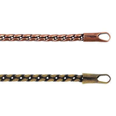 Цепочка декоративная HKI-01 45 см №02 под античную бронзу