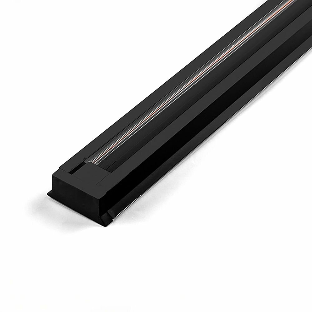 Шинопровод трековый черный 1м Feron/ накладной однофазный/ CAB1003