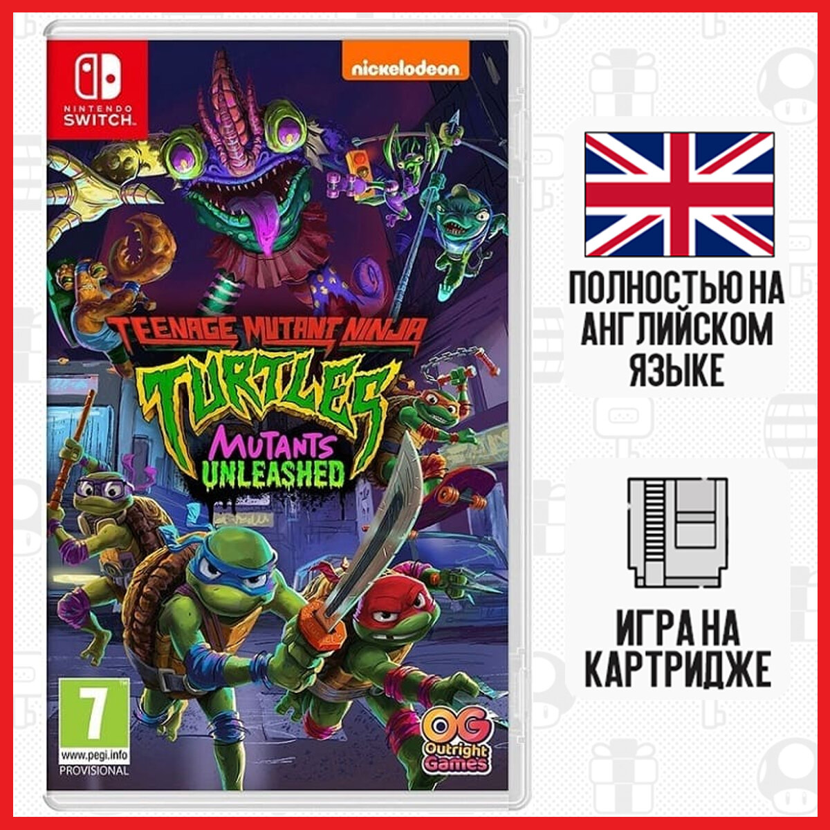 Игра Teenage Mutant Ninja Turtles: Mutants Unleashed (Nintendo Switch, Английская версия)