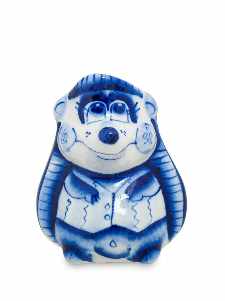 Подставка для зубочисток "Ежик" (Гжельский фарфор)