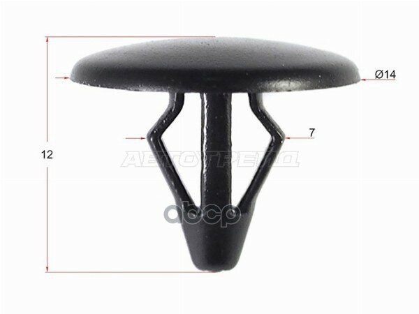 Клипса обшивки FORD/KIA/HYUNDAI/MAZDA (Продажа по 10шт) Sat арт. ST-M10612