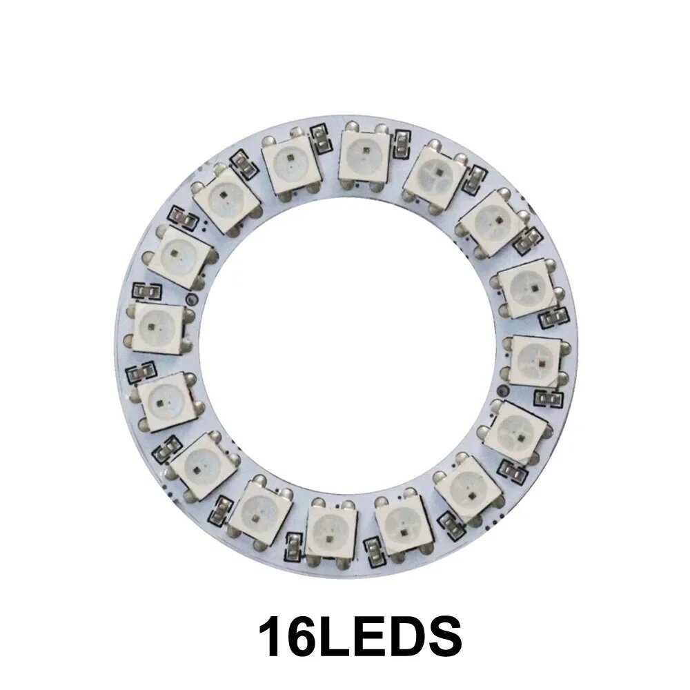 TNALANT RGBIC светодиодное кольцо WS2812 White 16LEDS, 4PCS