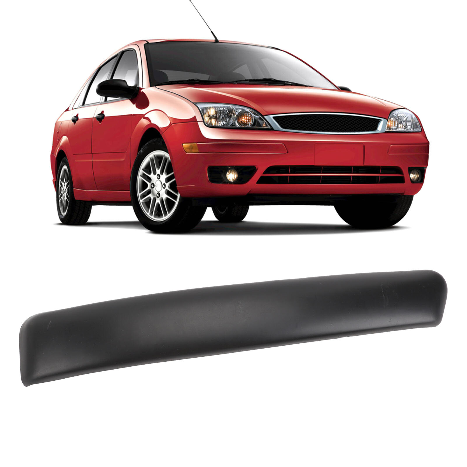 Накладка на молдинг переднего бампера, черная накладка на бампер, полоски противотуманных фар для Focus Mk2 2004–2008 гг, правая: 1352835