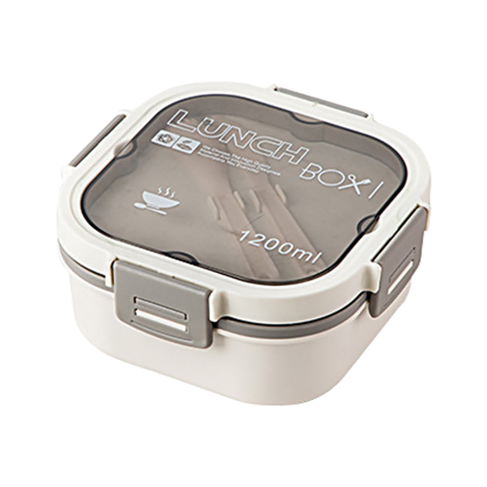 Двухслойный контейнер для обеда для салата, 4 отделения с контейнером для соуса, вилка, ложка, контейнеры для хранения приготовляемых блюд для обеда, закусок, школьных путешествий