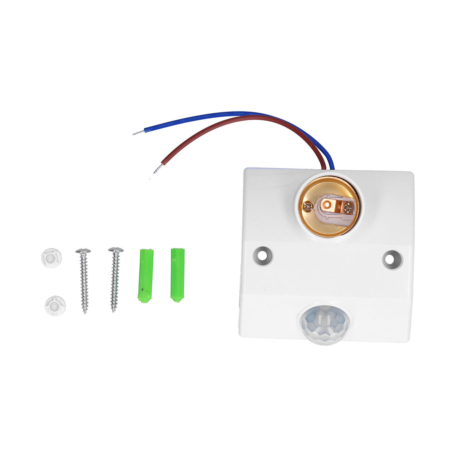 E27 Патрон инфракрасной сенсорной лампы, низкоэнергетический, 50 Вт, переменный ток 90 240 В, автоматический индукционный патрон для корпуса, энергосберегающий патрон для лампы