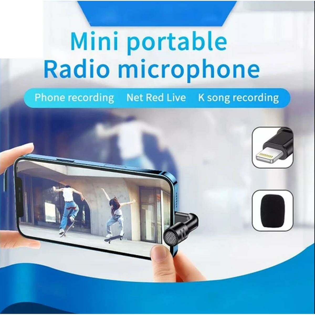 IEDISTAR MD-3 Мини Портативный Микрофон Для Записи IOS Мобильный Телефон Радио Мини Для Живой Конференции Интервью Телеф