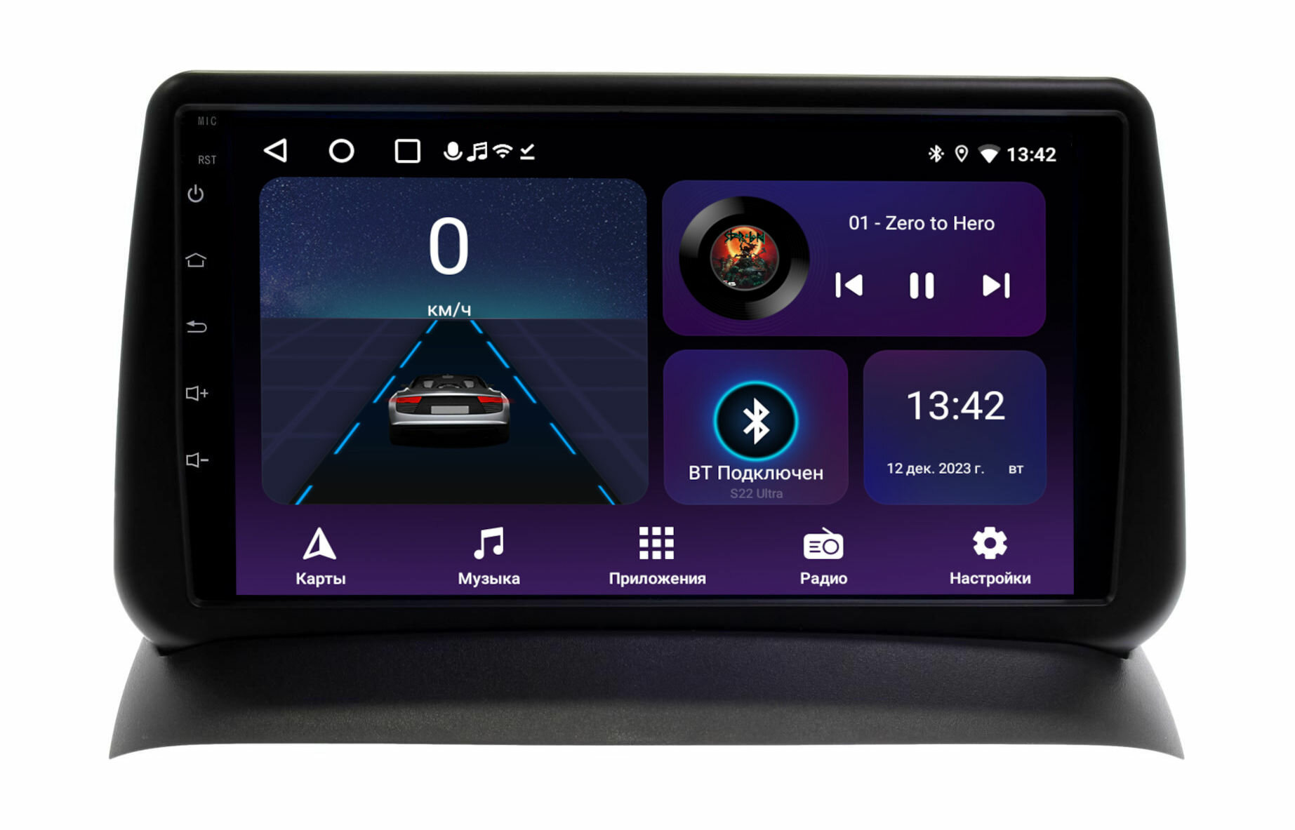 Штатная магнитола Wide Media для ToyotaIpsum, Gaia 1998 - 2004 / Android 9, 9 дюймов, WiFi, 2/32GB, 4 ядра