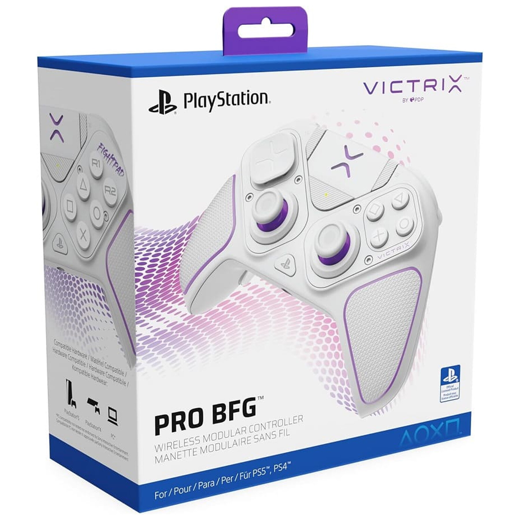 Беспроводной геймпад PlayStation PDP Gaming Victrix Pro BFG (Белый/White) PS4/PS5/PC
