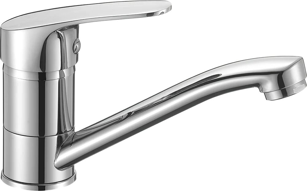 Смеситель для раковины Milardo Simp SIMSBR0M01 хром, глянцевый, кран для ванной в раковину, из латуни, рычажный, с поворотным изливом, с керамическим картриджем