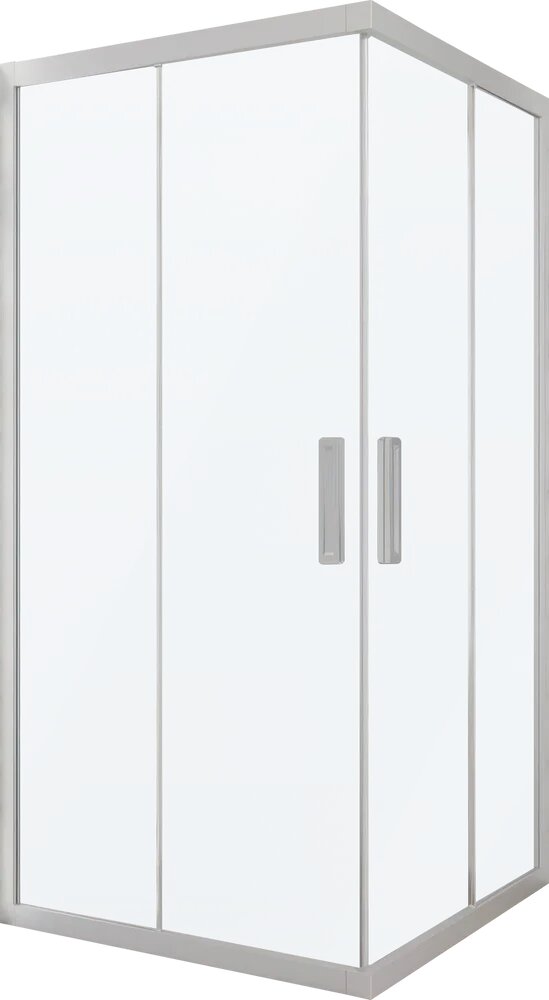 Душевой уголок Kubele DE019 SC-MAT-MT без поддона, стеклянный, 98x98, с матовым стеклом, квадратный, раздвижной