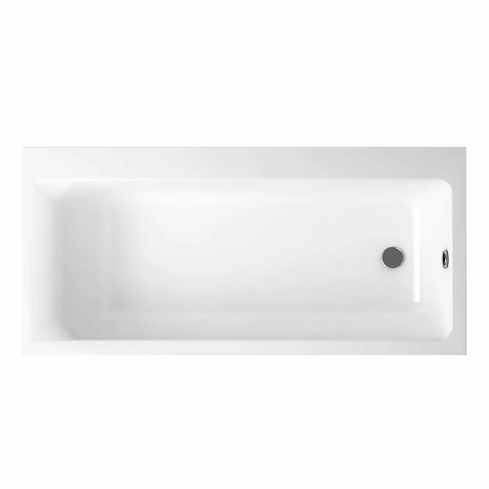 Акриловая ванна Lavinia Boho Catani 3712160R 160x80, с каркасом, с экраном, правая, встраиваемая, белая, глянцевая, прямоугольная