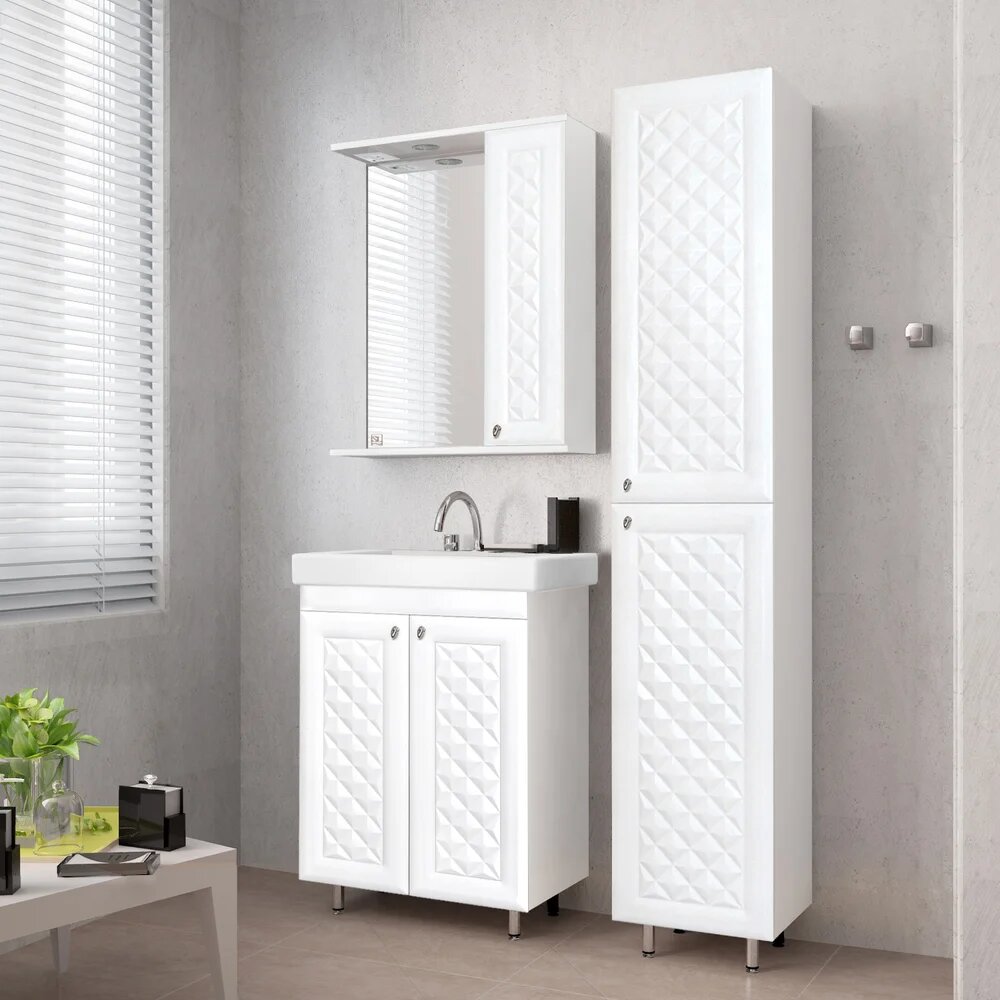 Мебель для ванной комнаты Style Line Канна 60 Люкс, белая