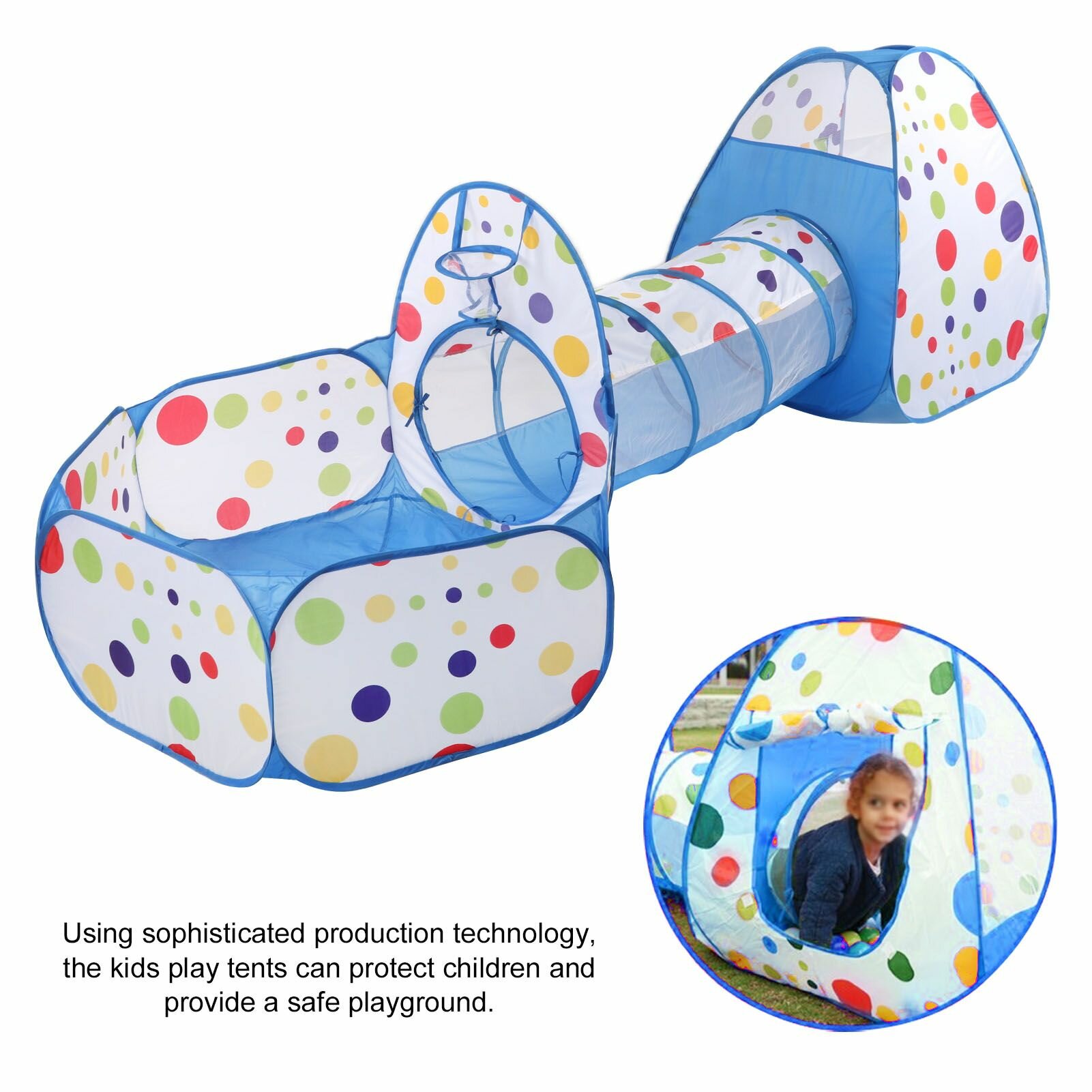 Детские игровые палатки, всплывающие игровые домики для малышей с туннелями для ползания, баскетбольные кольца для использования в помещении и на открытом воздухе