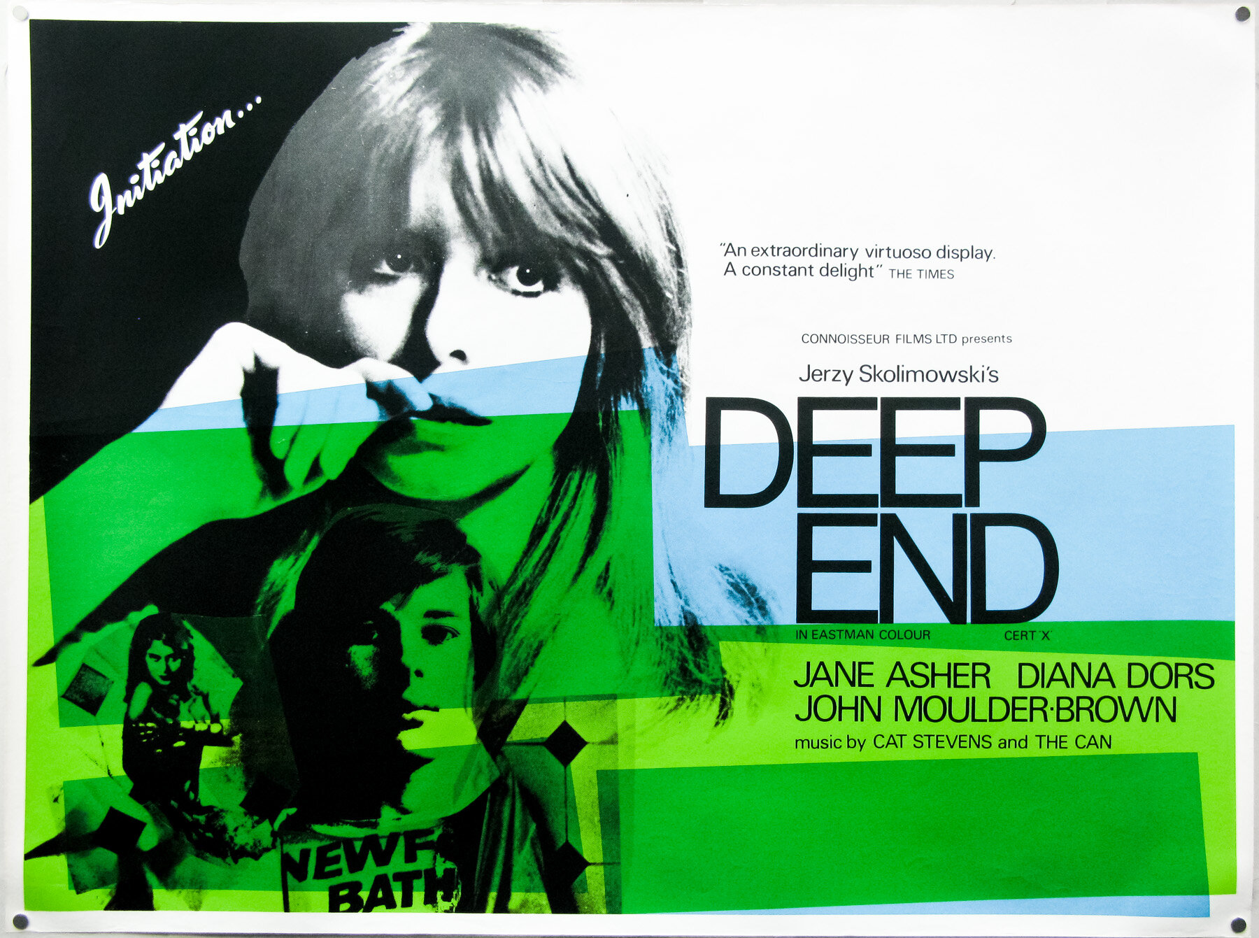 Плакат, постер Deep End (1970) (На самом дне) на холсте, размер 30х42см