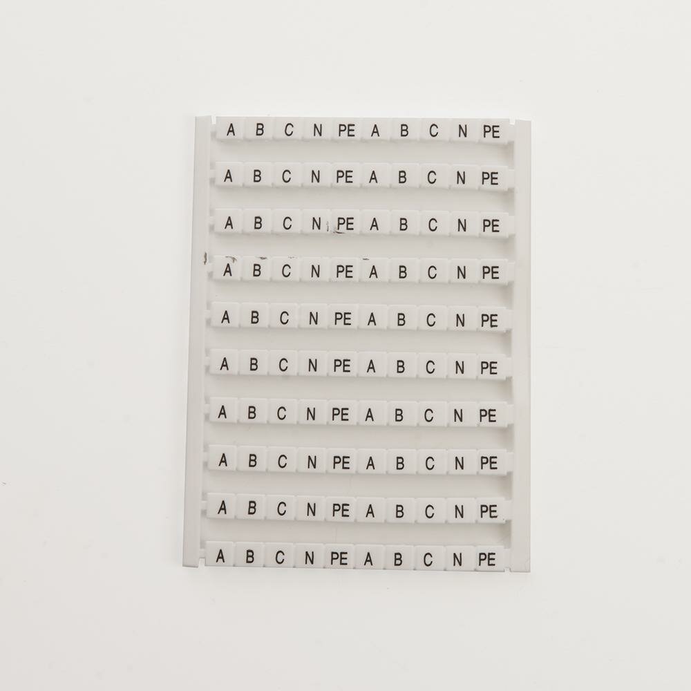 Маркеры для ЗНИ (JXB) с нумерацией 1-10 LD556-2 STEKKER, цвет /Белый, материал Пластик/