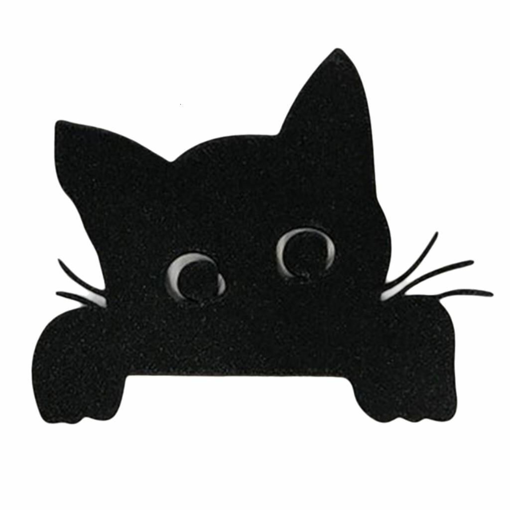 Металлическое угловое украшение кошачьей двери -кошачья голова