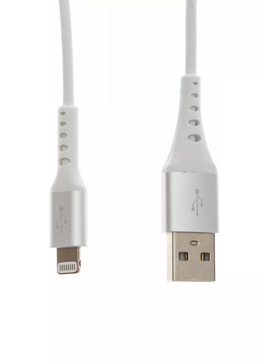 Кабель CS-LG. USB. A-0.8 USB (m)-Lightning (m) 0.8м белый