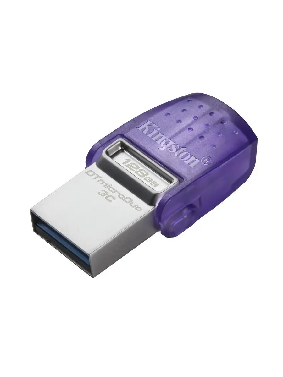 Флеш Диск 128Gb DataTraveler microDuo 3C фиолетовый