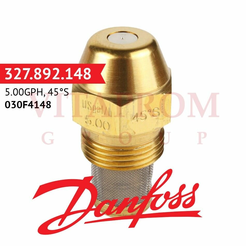 Форсунка Danfoss 5.00GPH, 45S, 030F4148 — фото 1