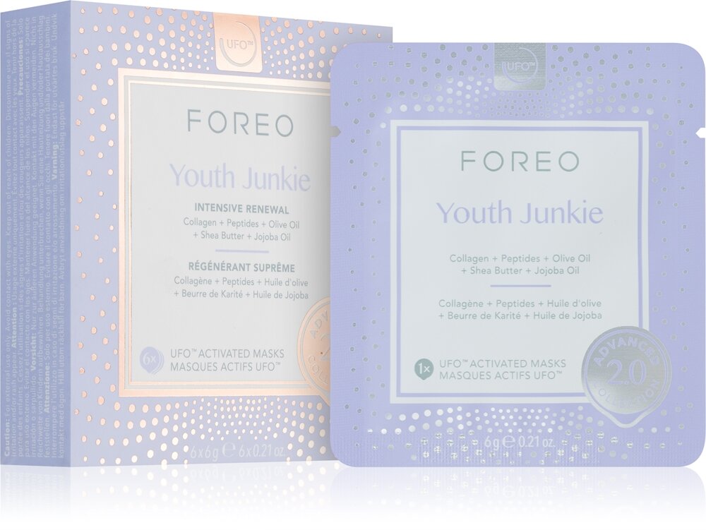 Foreo Антивозрастная маска для лица UFO Youth Junkie, 6 шт