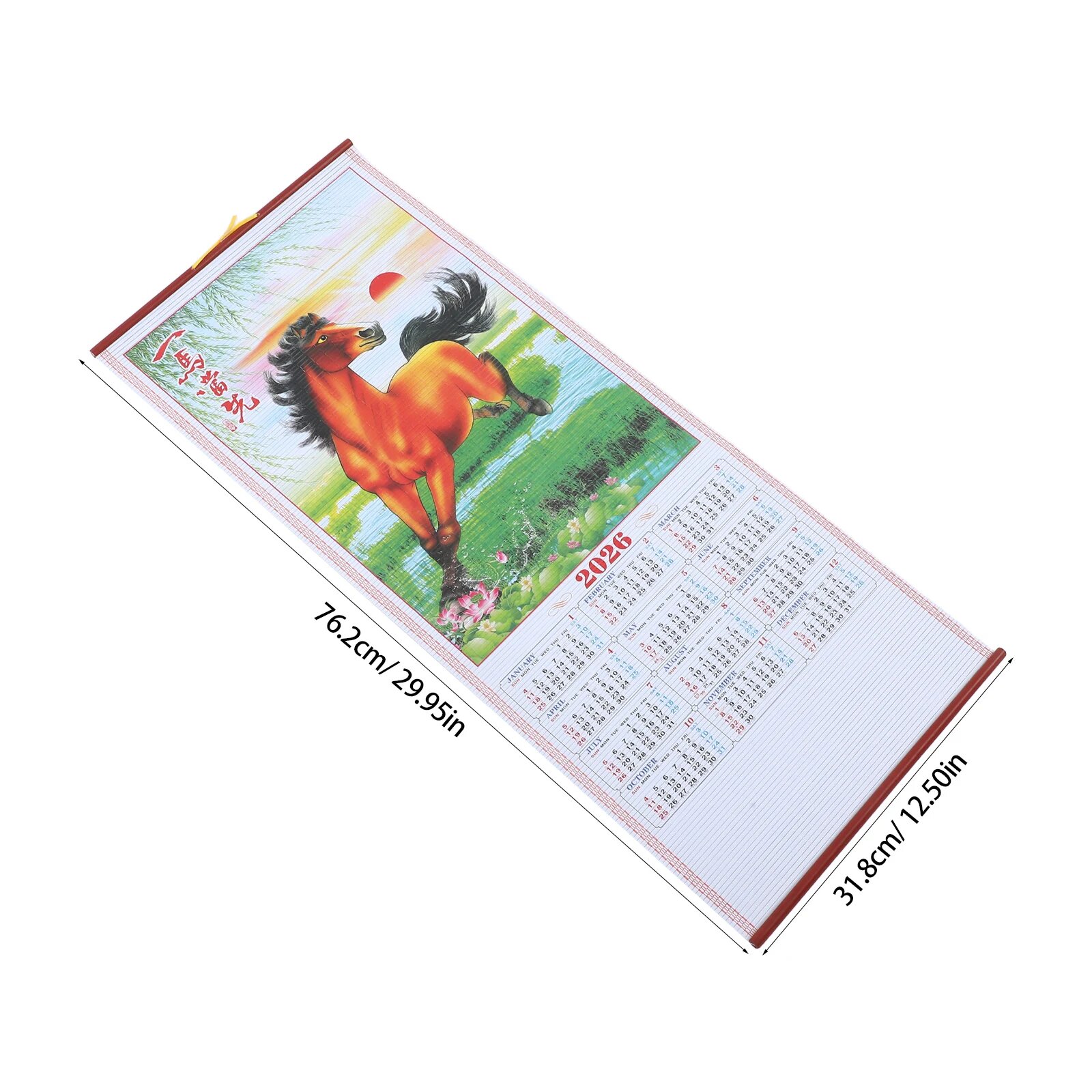 NUOLUX Лунный календарь 2026 года Лошади Assorted Color 2