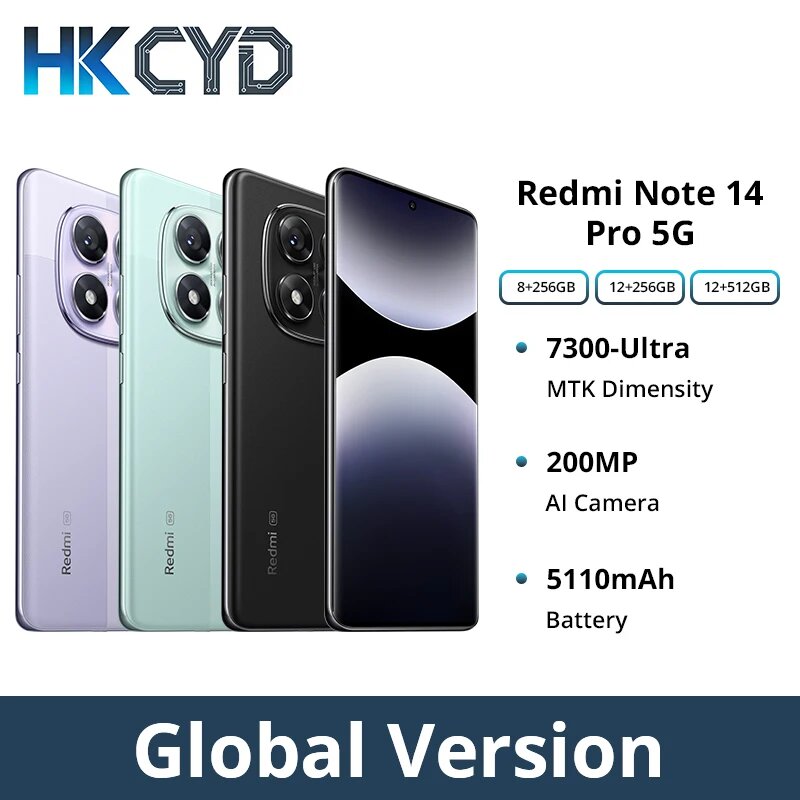 Смартфон Xiaomi Redmi Note 14 Pro 5G, 8/256ГБ, global