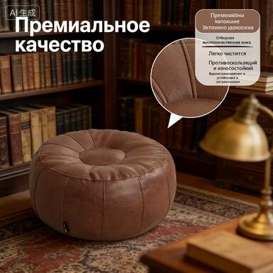 Диван раскладной 50х30х30 см, коричневый