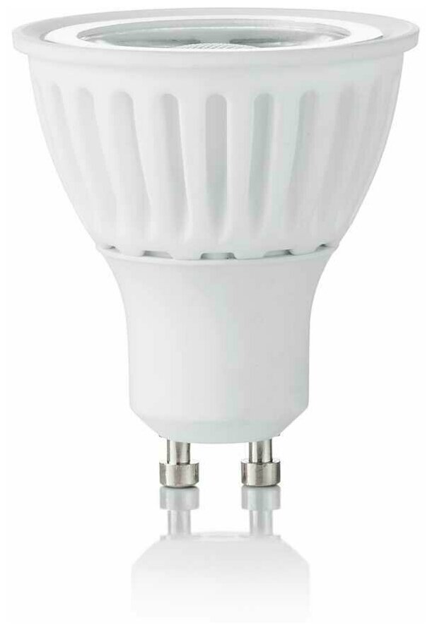 Лампа светодиодная Ideal Lux Lampadina GU10 MR16 Рефлекторная D50мм 8Вт 880Лм 4000К CRI90 GU10 230В Белый Не диммируемая 270975