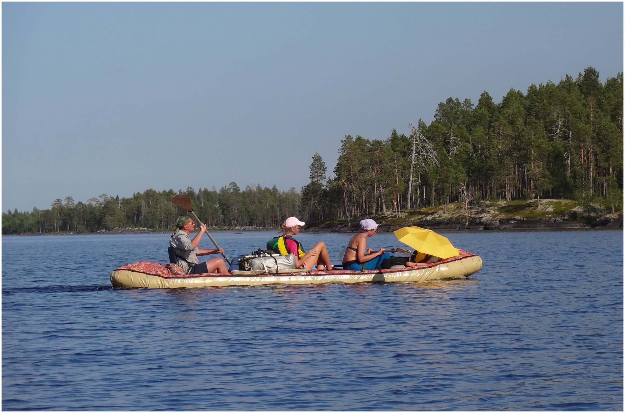 Байдарка "Налим-375", баллоны ПУ, цвет синий