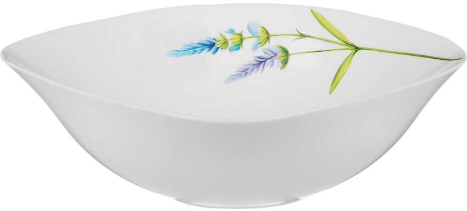 MILLIMI Касия Салатник опаловое стекло 22,5см, 1200мл, квадратная форма, Н220302