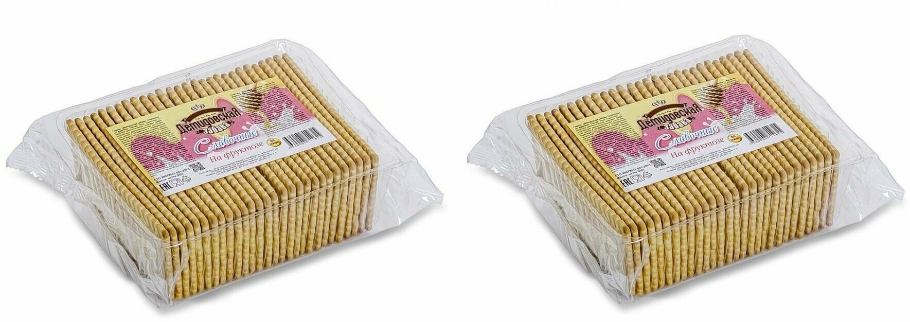 Галеты Демидовская забава, сливочные, на фруктозе, 250 г, 2 уп